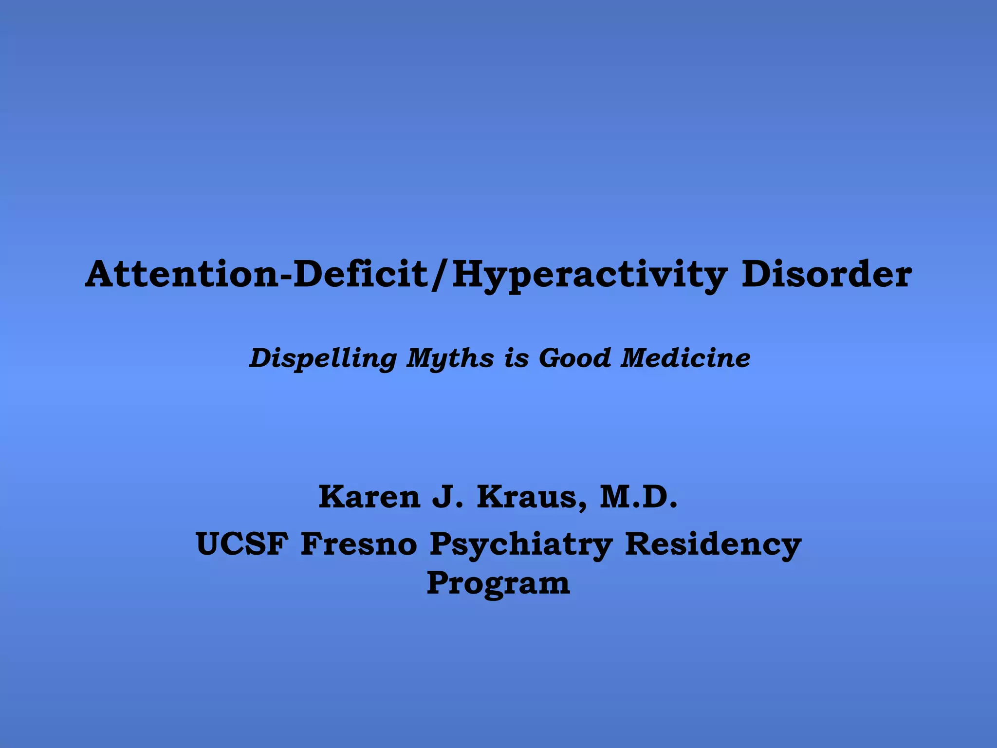 Borders adhd kraus | PPT