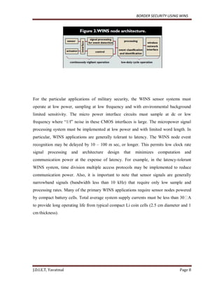 A Border security Using Wireless Integrated Network Sensors (WINS) | PDF