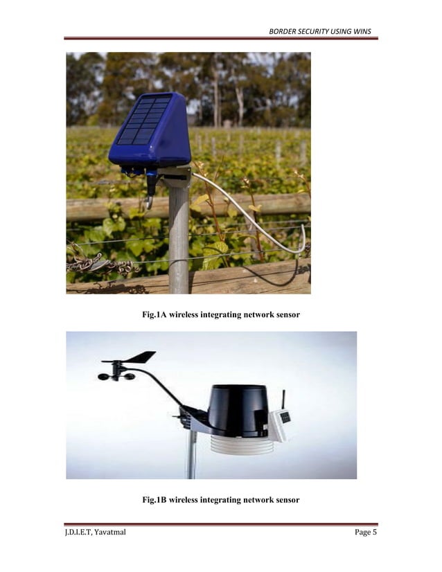 A Border security Using Wireless Integrated Network Sensors (WINS ...