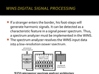 Border security using wireless integrated network sensors(wins) | PPT