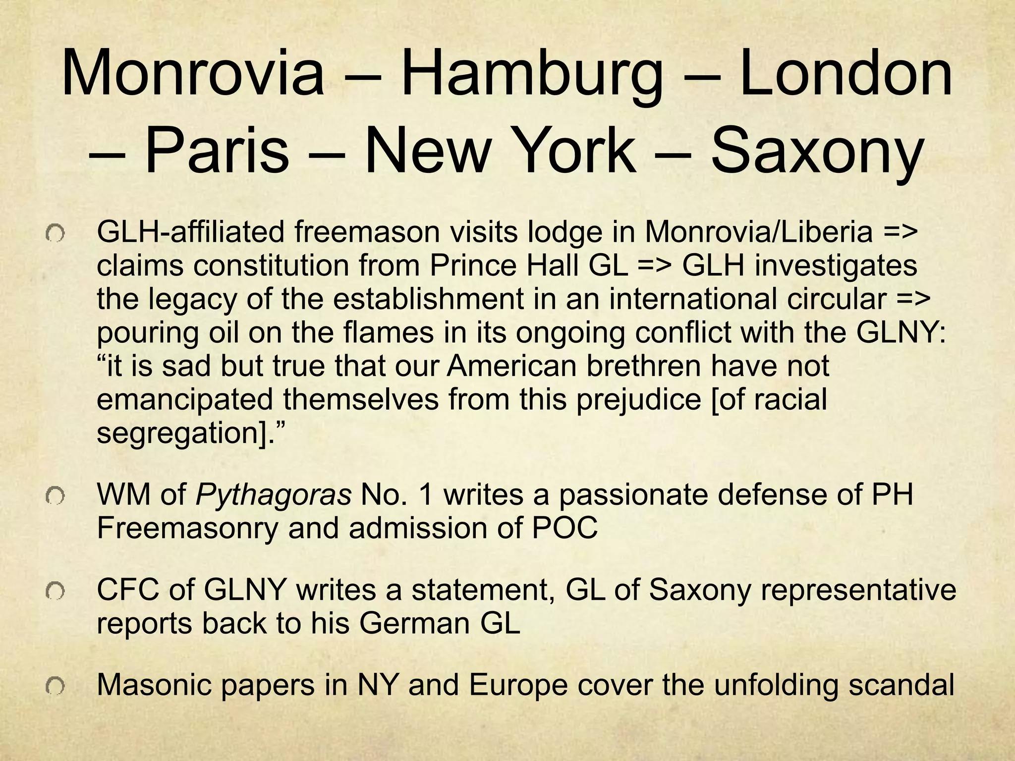 Borders of masonic cosmopolitanism | PPTX