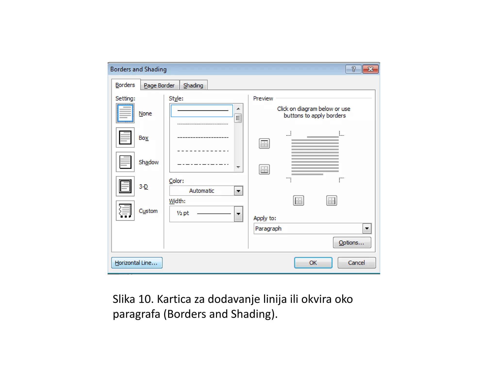 Borders shading | PPT