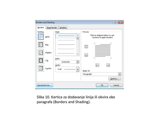 Borders shading | PPT