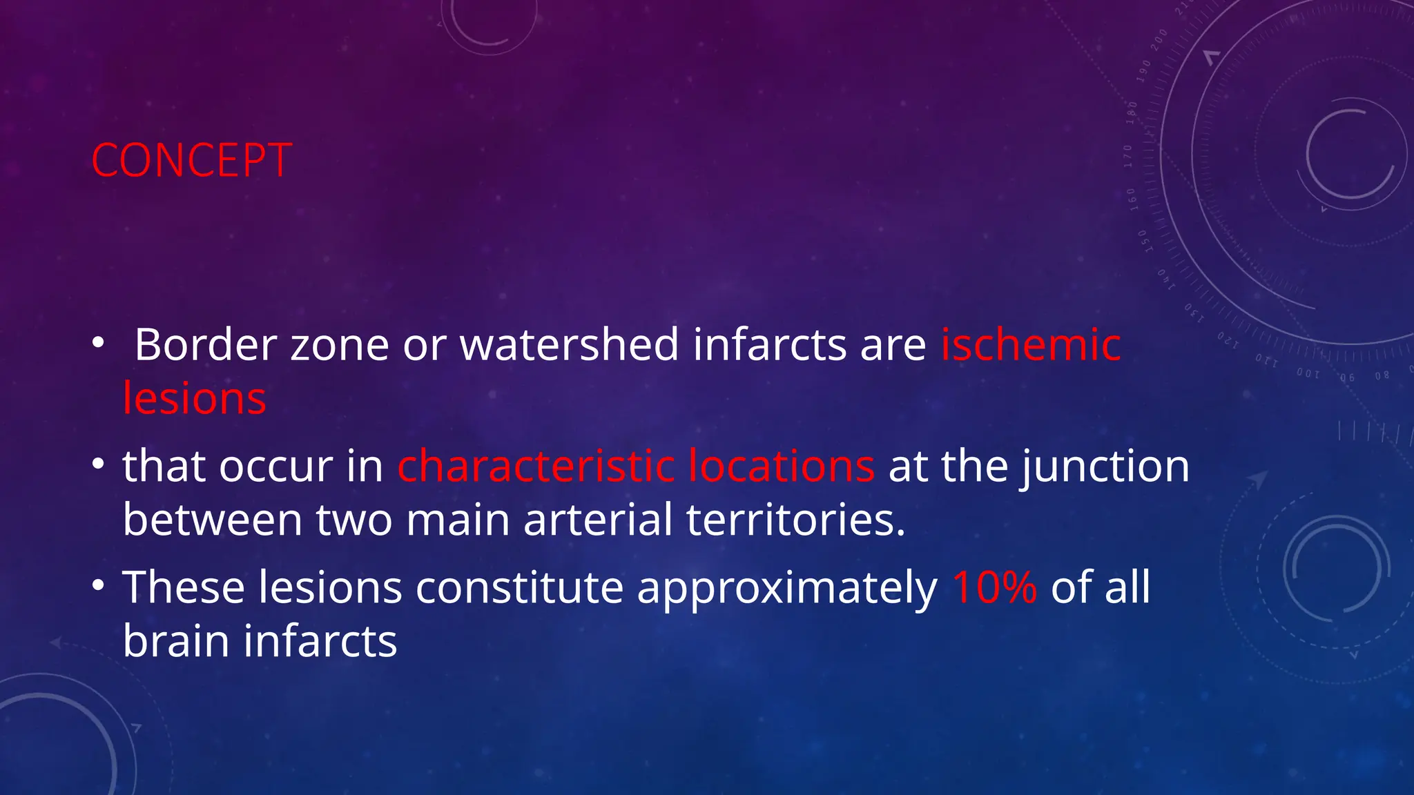 Border zone infarcts in cerebrum and cerebellum.pptx