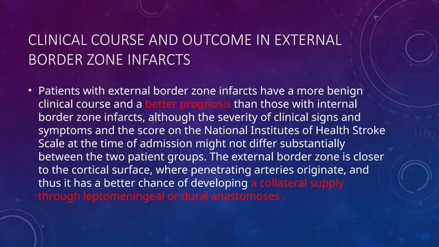 Border zone infarcts in cerebrum and cerebellum.pptx