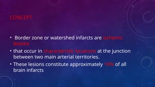 Border zone infarcts in cerebrum and cerebellum.pptx