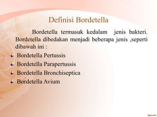 Bordetella pertussis | PPTX