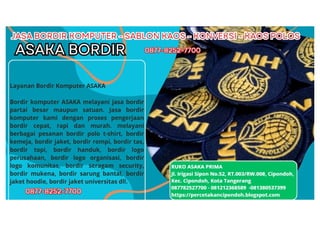 Bordir Komputer Asaka di Tangerang | PDF