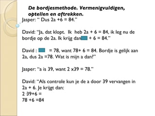Bordjesmethode Vermenigvuldigen en optellen | PPT