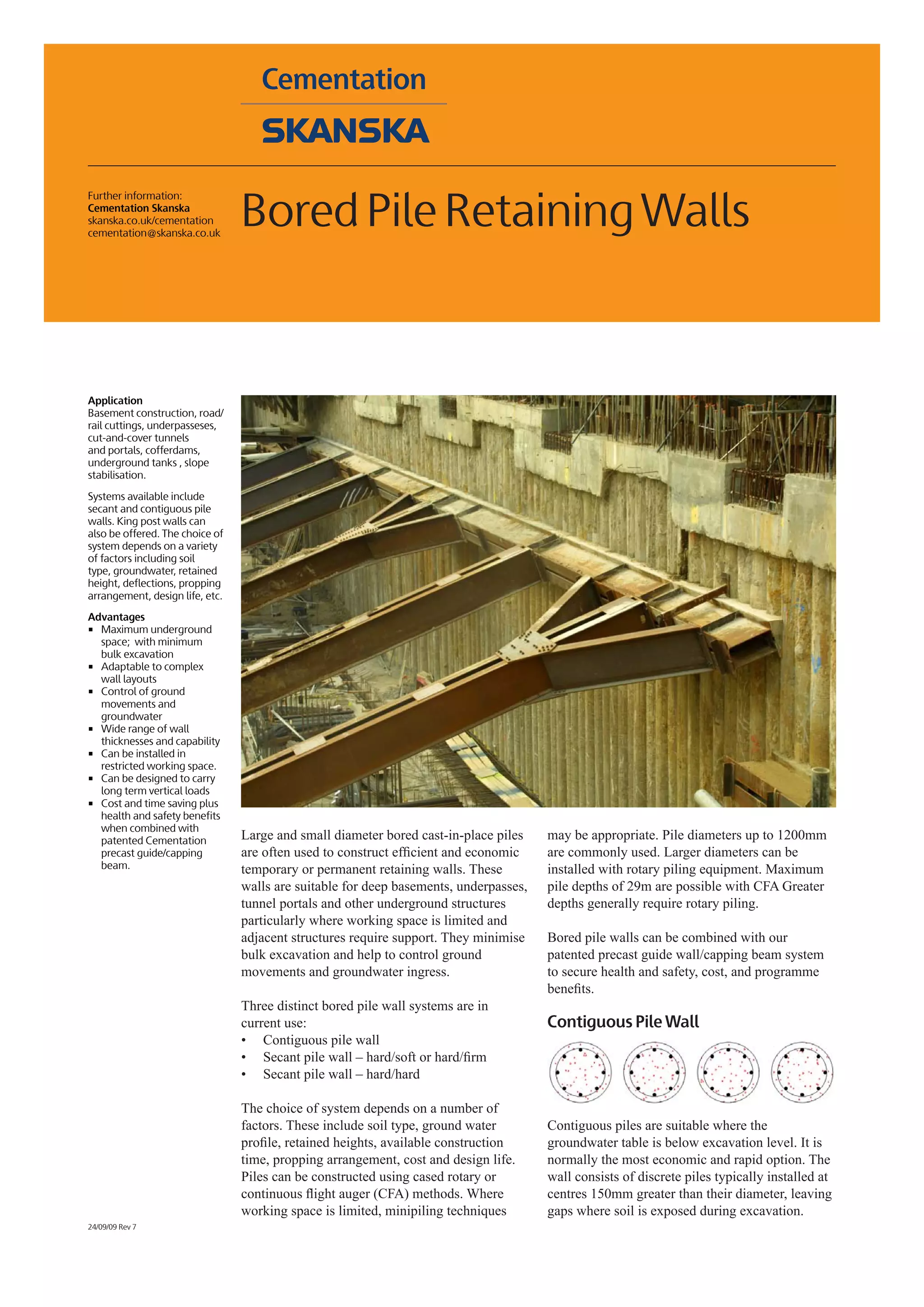 Bored pile-retaining-walls | PDF