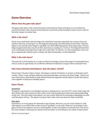 Bored game design studio formation gdd revised 0915 | PDF