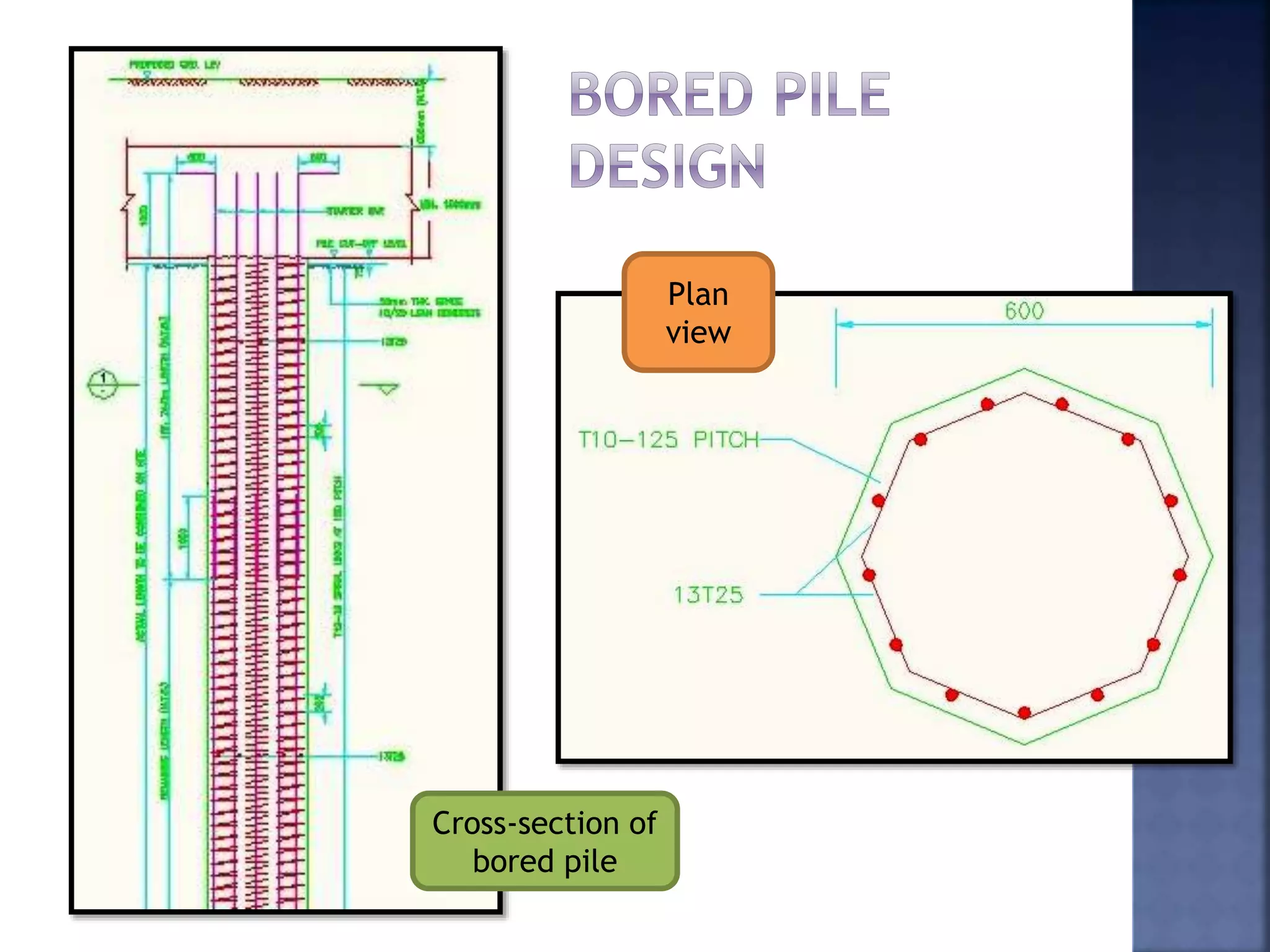 BORED pile and pile cap design.ppt