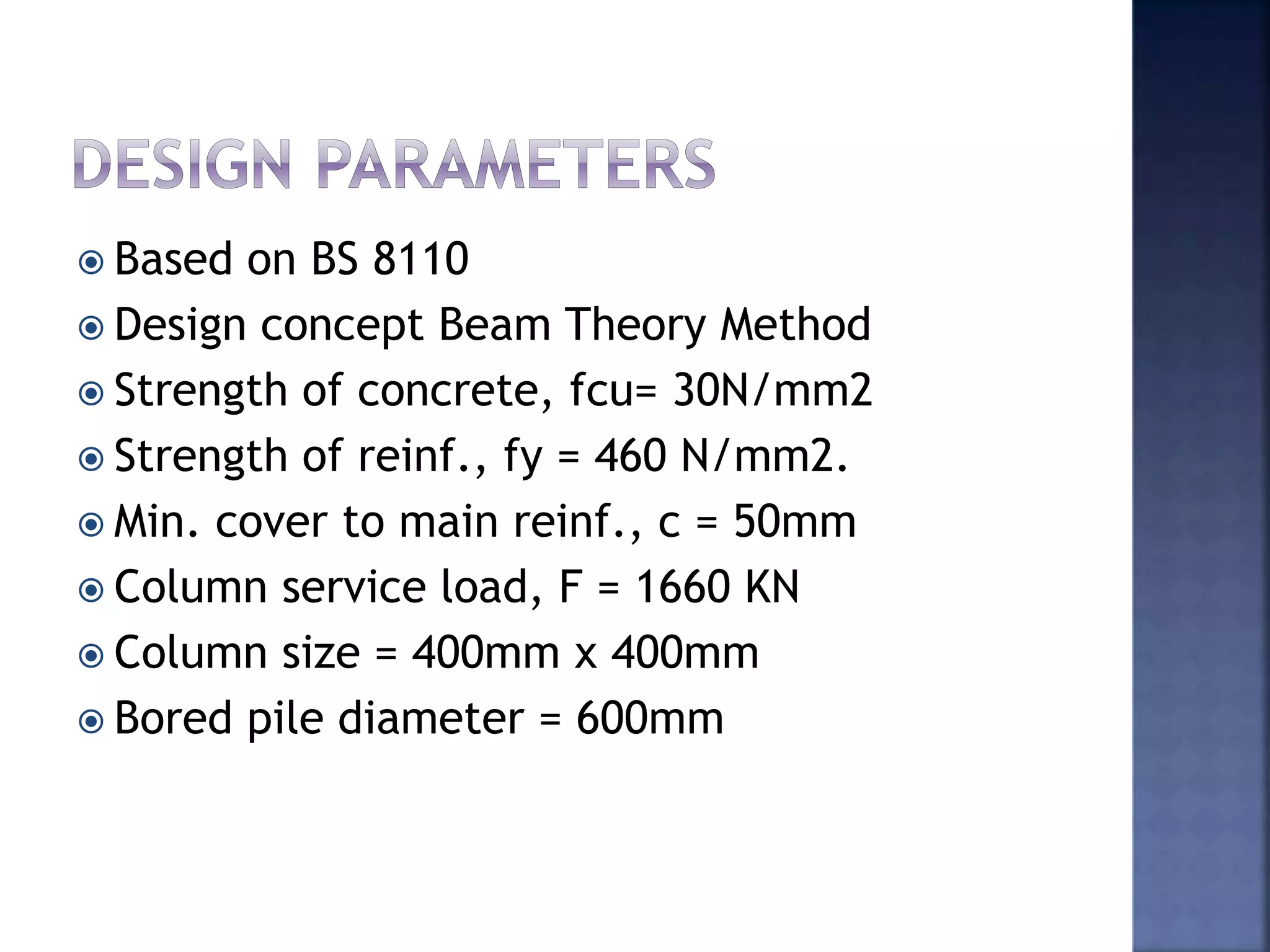 BORED pile and pile cap design.ppt