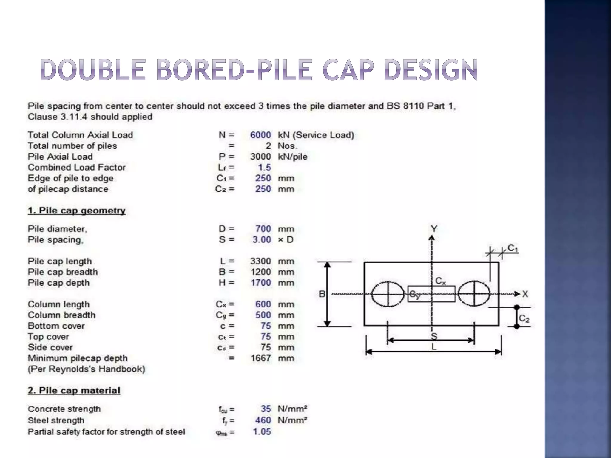 BORED pile and pile cap design.ppt