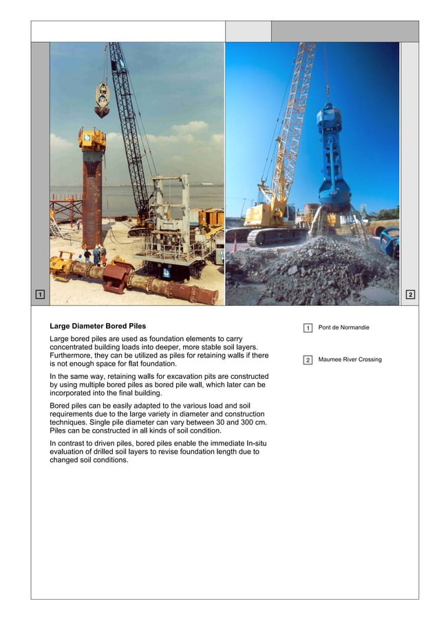 Bored piles production method | PDF | Geology | Science
