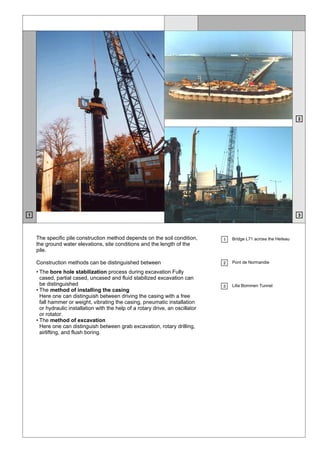 Bored piles production method | PDF | Geology | Science