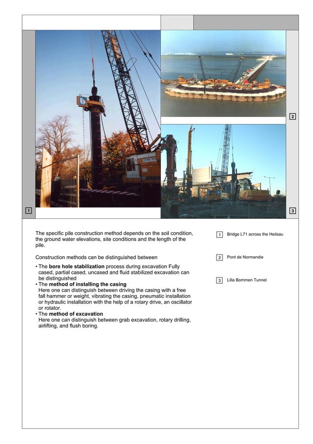 Bored piles production method | PDF | Geology | Science