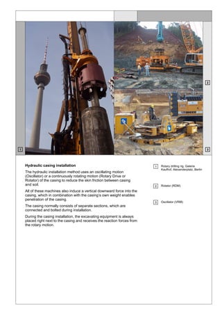 Bored piles production method | PDF