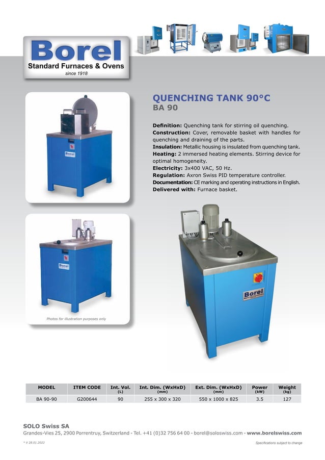Quenching Tank 90°C | PDF