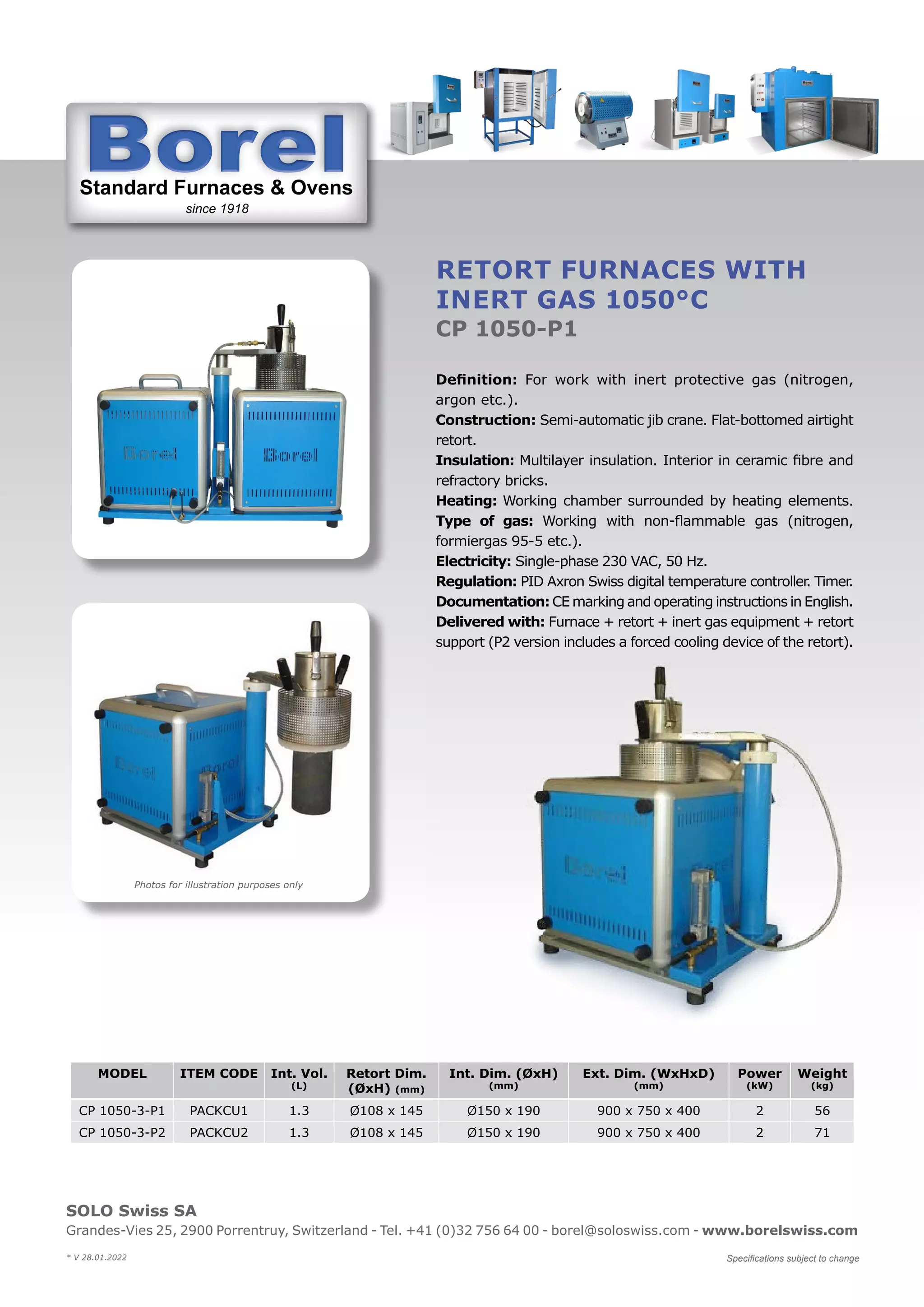 Retort furnaces with inert gas 1050°C | PDF