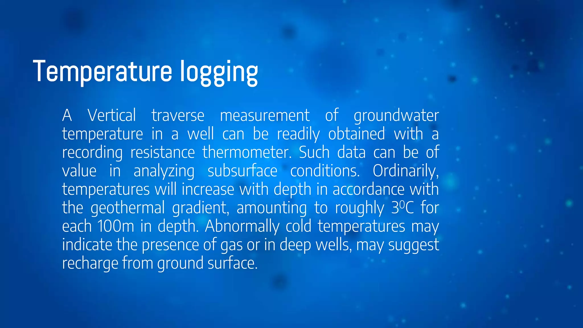 Subsurface Investigation Of Groundwater Pptx
