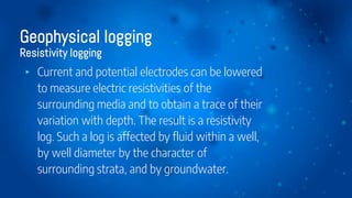 Subsurface investigation of groundwater | PPTX