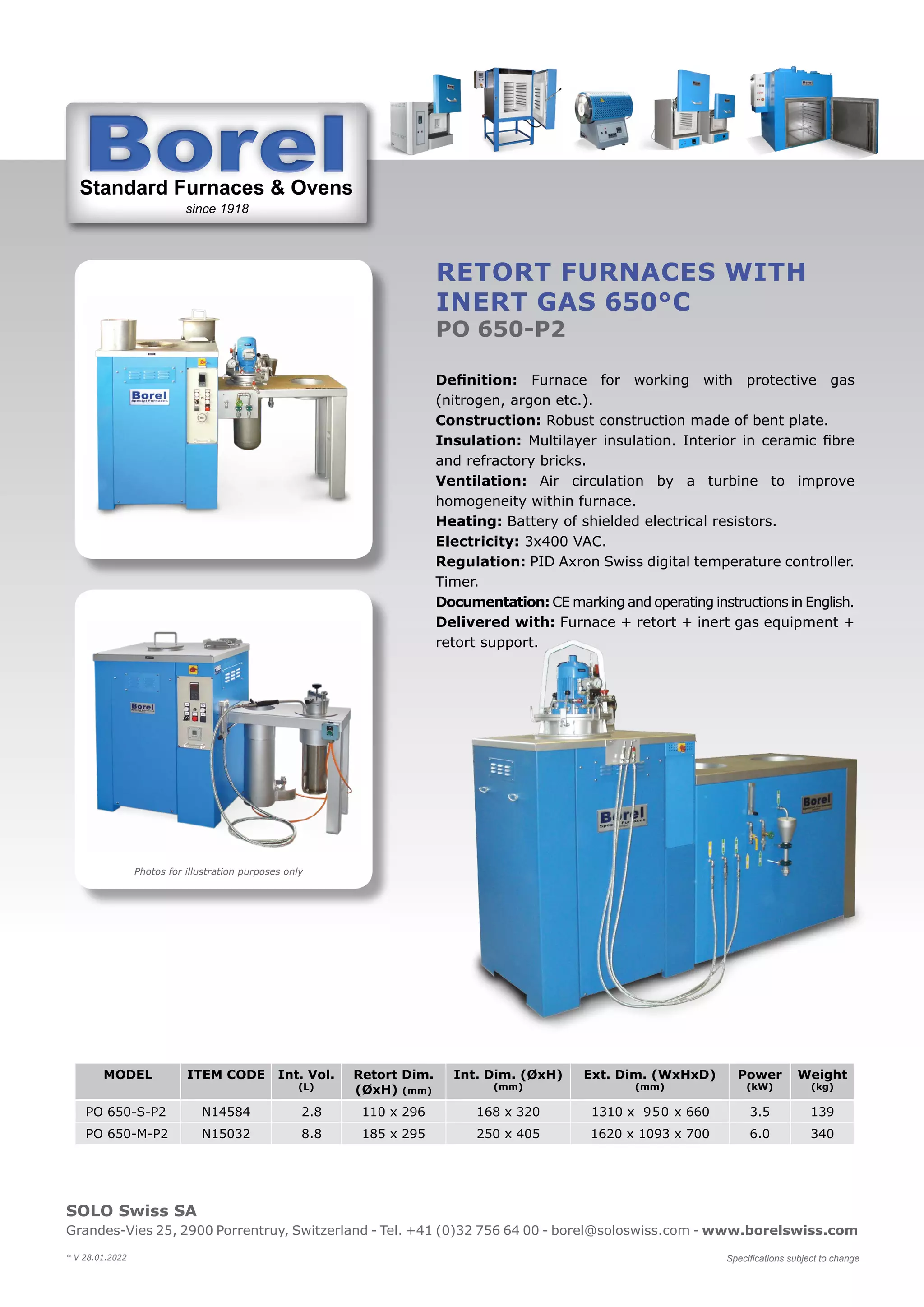 Retort furnace with inert gas 650°C | PDF