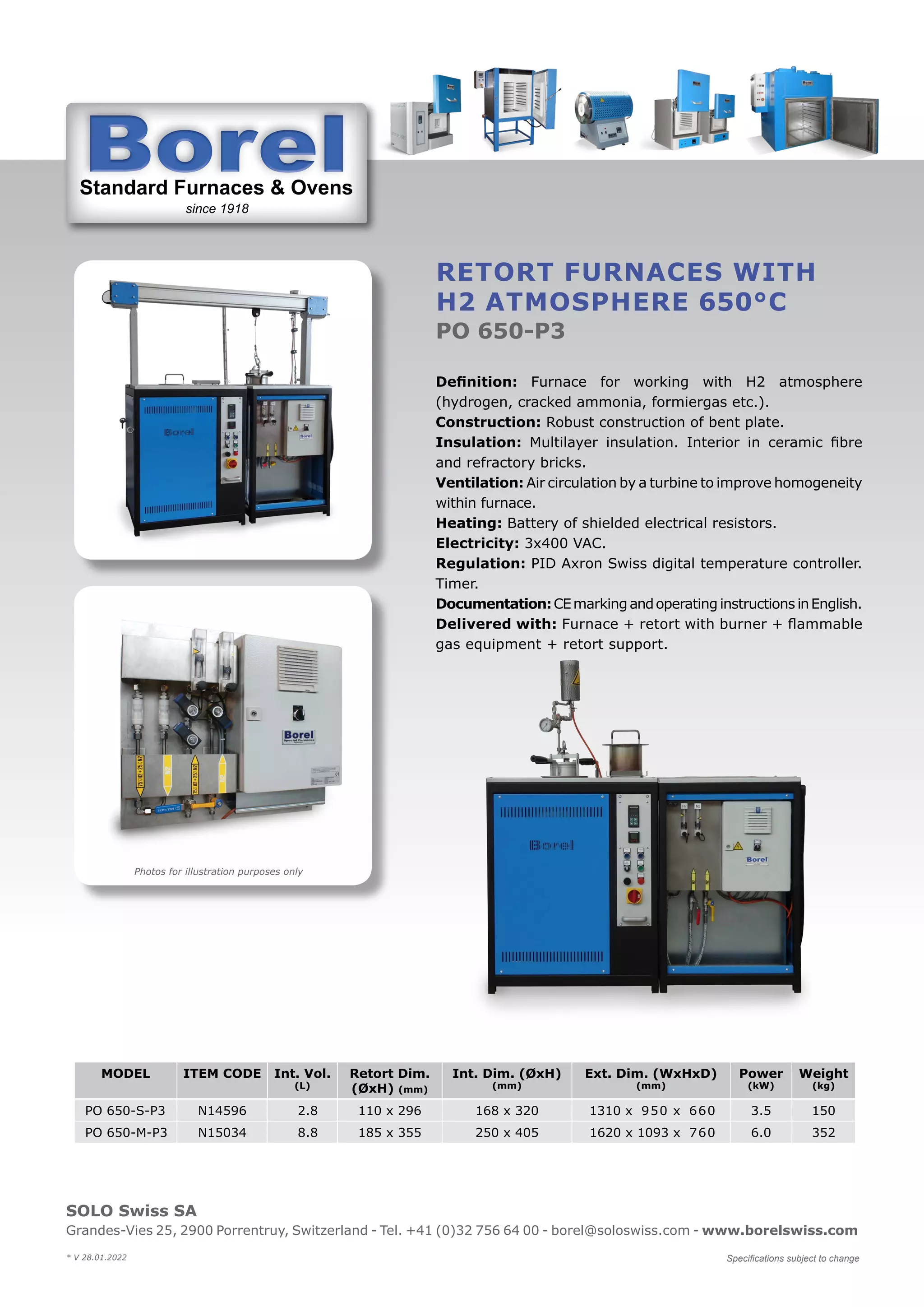 Retort furnace with H2 atmosphere 650°C | PDF