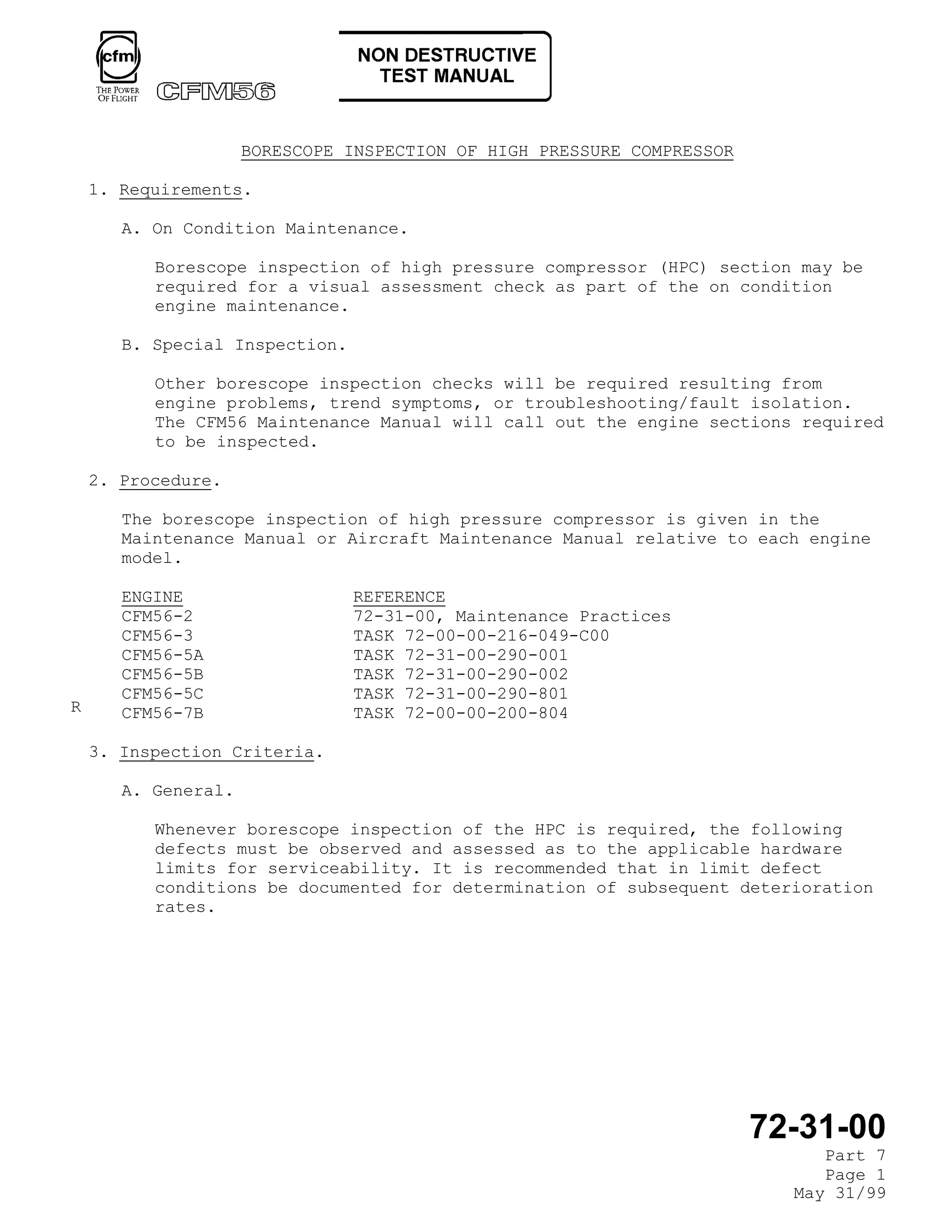BORESCOPE INSPECTION for engins CFM56.pdf