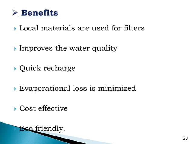 BOREWELL RECHARGE TREATMENT METHODS BY POOJA K | PPTX | Geology | Science