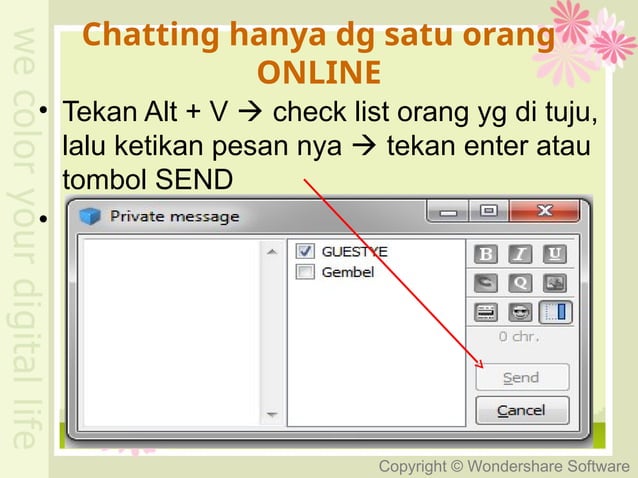 borgchating untuk chating whatpup dan instagram | PPT