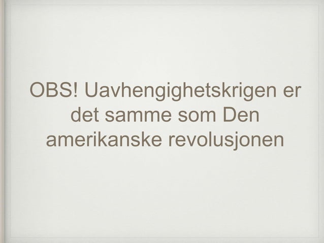 Borgerkrig og revolusjon | PPTX