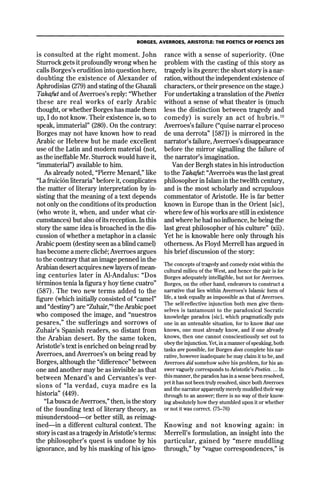 Borges, averroes, aristotle, by daniel balderston | PDF