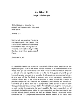 Borges jorge el aleph | PDF