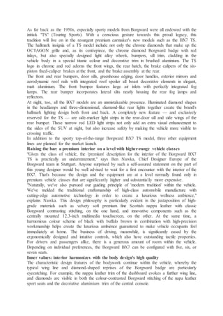 Borgward bx7 press release | DOCX