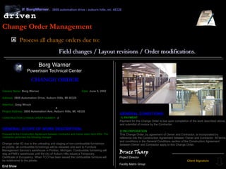 Borg Warner Presentation | PDF