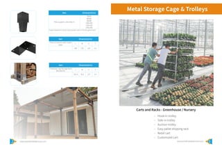 Manufacturing Greenhouse Carts, CC racks, trolleys and more | PPT