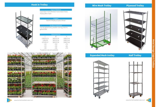 Manufacturing Greenhouse Carts, CC racks, trolleys and more | PPT