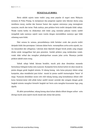 Permainan Boria | PDF