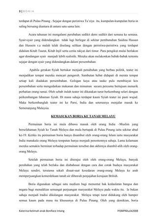 Permainan Boria | PDF