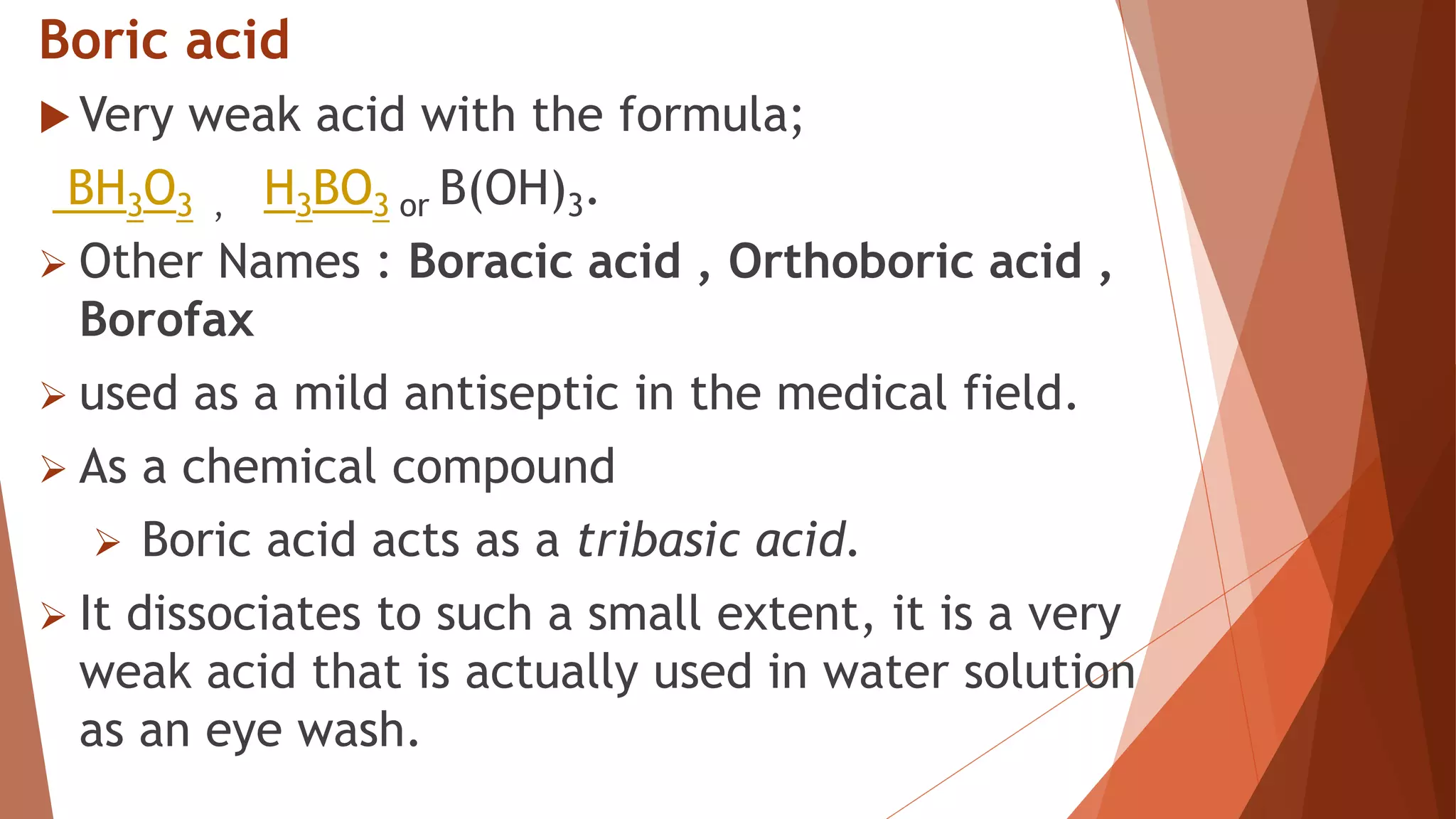 Boric Acid & Hydrobromic Acid.pptx