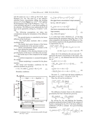 Boridign kinetics fe2 b layers formed on aisi 1045 steel | PDF ...