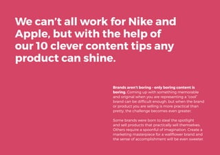 Killer Content Marketing for Boring Brands | PDF