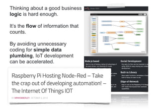 Wiring the Internet of Things with Node-RED, @IoTConf talk, September '14 | PPT