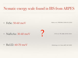 Nematicity in iron-based superconductors from ARPES | PDF | Chemistry ...