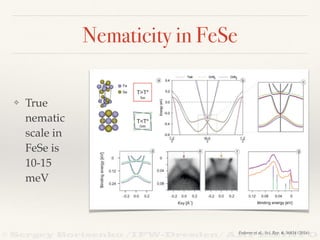 Nematicity in iron-based superconductors from ARPES | PDF | Chemistry ...