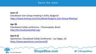 Boris Stoyanov - some new features in Apache cloudStack | PPT