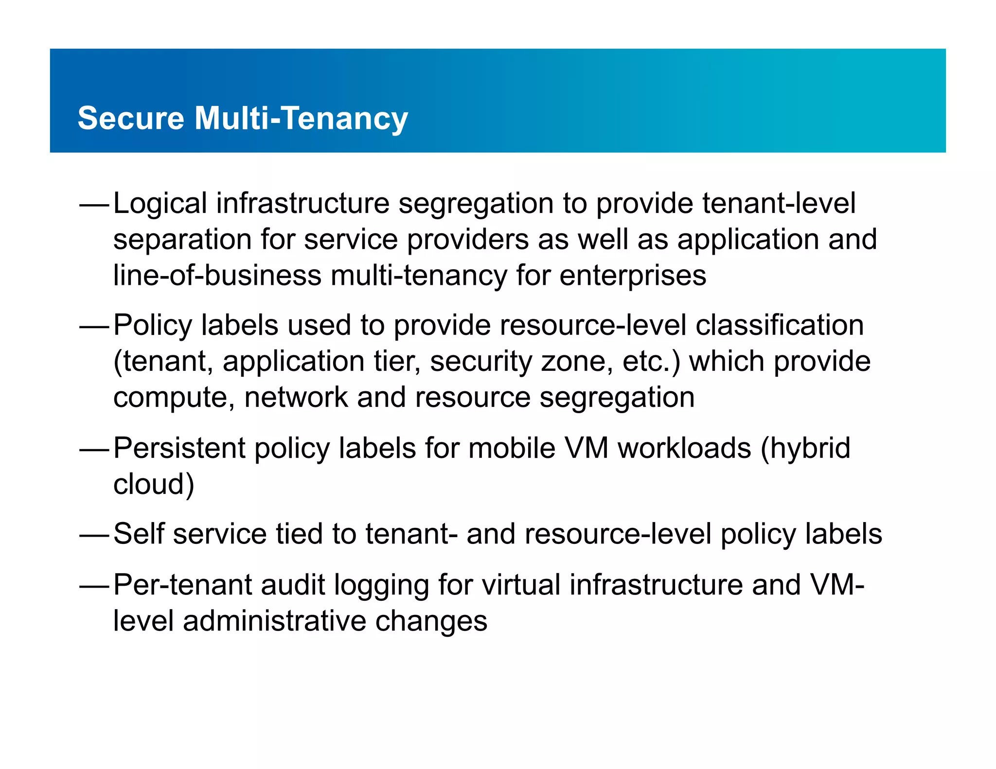 Secure Multi Tenancy In the Cloud | PPT