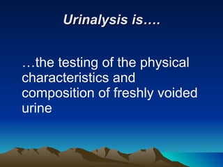 Urinalysis | PPT