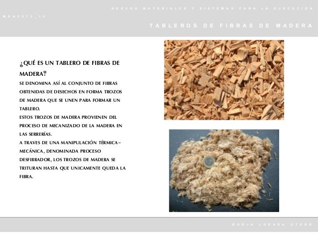 Tableros de fibras de madera